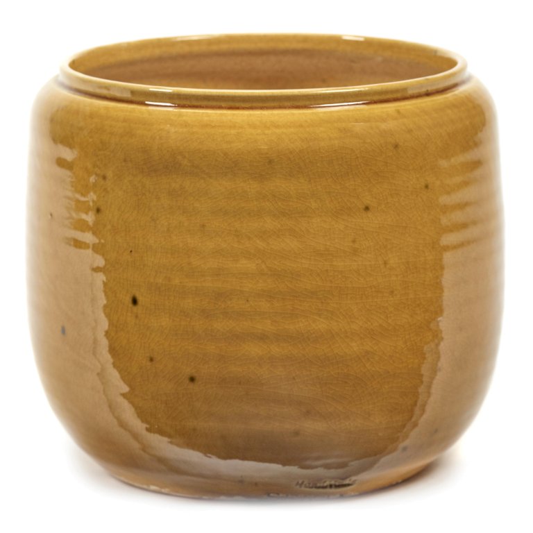 Serax Glazed shades by Serax Costa bloempot small Ø18.5 Honey | Flinders