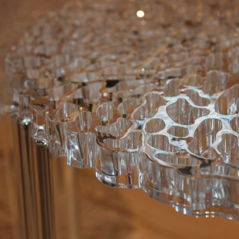Kartell T-Table salontafel kristal large | Flinders