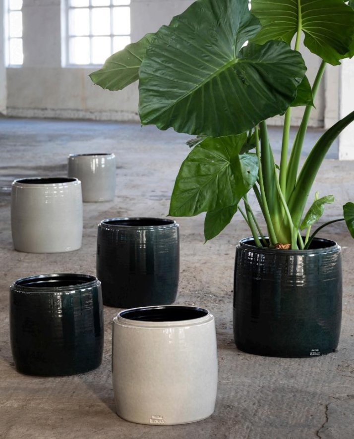 Serax Glazed shades by Serax bloempot large grijs | Flinders